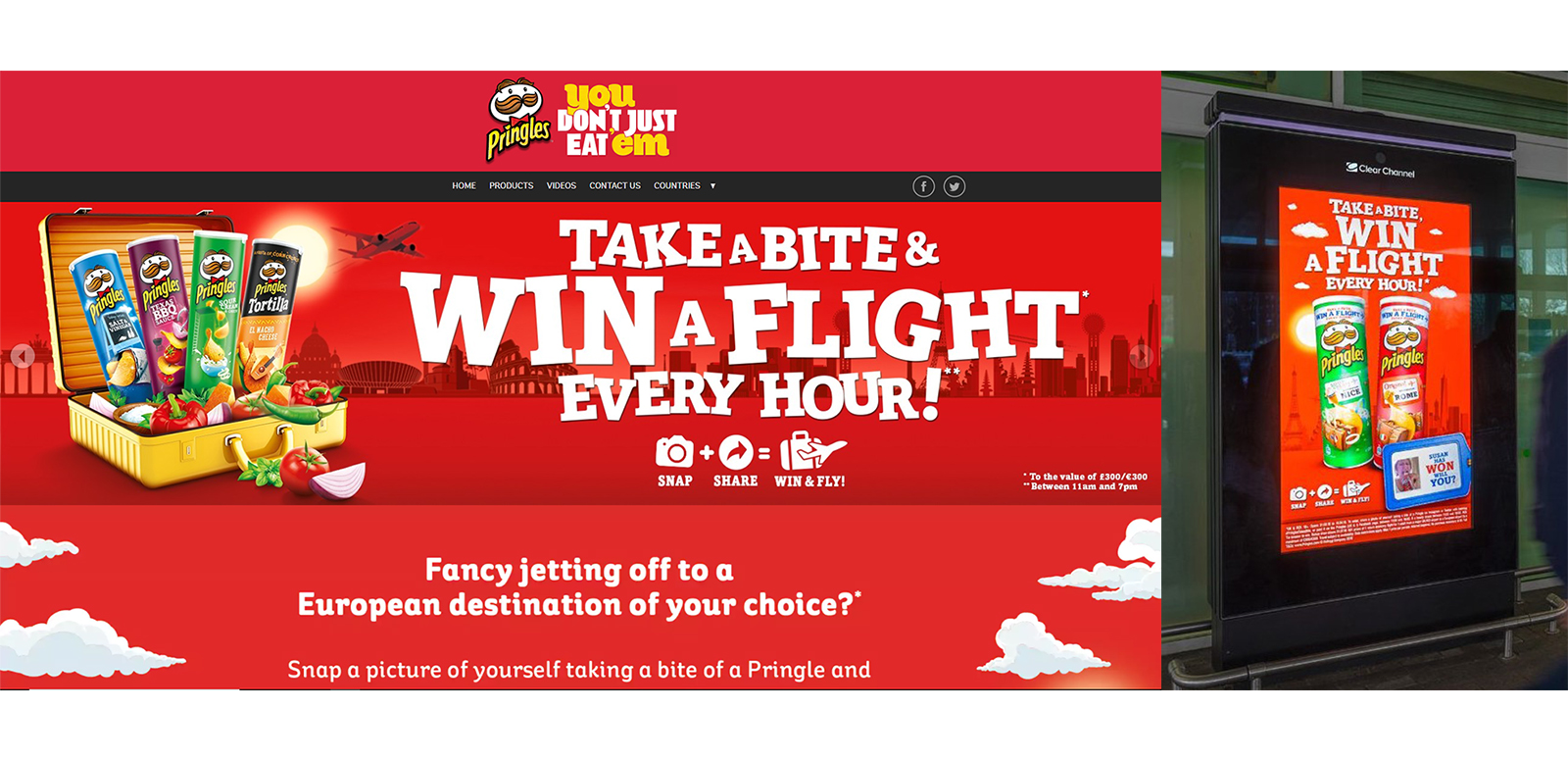 Pringles pops UGC onto digital posters to push “Take a Bite and Win a ...